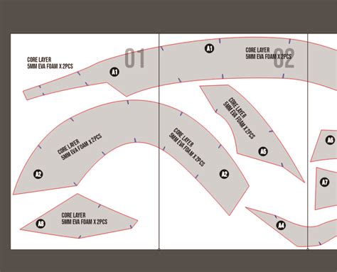 Rat Head Prop Pattern Template Eva Foam Untuk Cosplay Head Mask