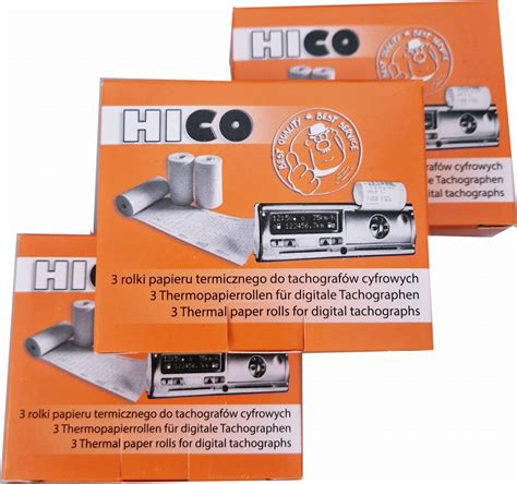 Papier termiczny do tachografu HICO rolka tachoCMR 241510110 - sklep ...