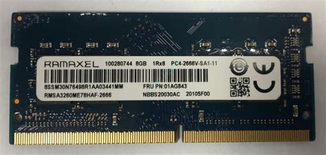 Оперативная память 8gb Ramaxel Rmsa3260me78haf 2666 Ddr4 2666 So Dimm купить по цене 3 700 руб