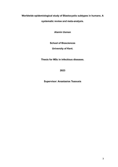 PDF Worldwide Epidemiological Study Of Blastocystis Subtypes In