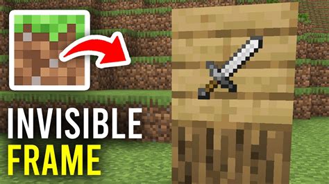 How To Get Invisible Item Frames In Minecraft Bedrock Full Guide Youtube