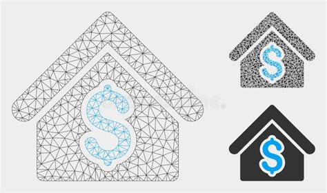 House Rent Vector Mesh 2d Model And Triangle Mosaic Icon Stock Vector Illustration Of Office