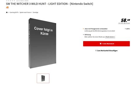 Wiedźmin 3 Dziki Gon Light Edition gra pojawiła się w niemieckim