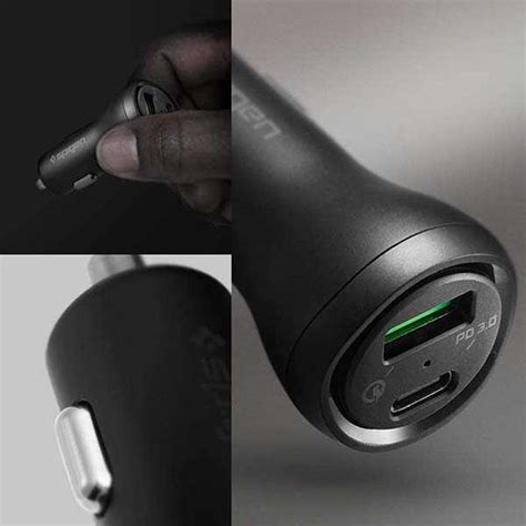 Spigen SteadiBoost Fast USB C Car Charger With PD And QC Gadgetsin