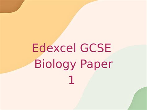 Revision Ppt Gcse Biology Key Concepts Teaching Resources