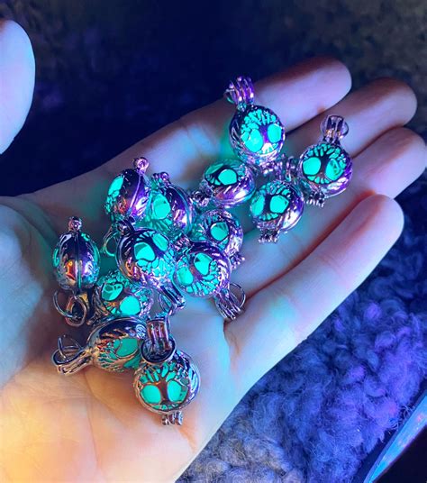Glow Tree Of Life Pendant Glowing Pendant Tree Of Life Etsy