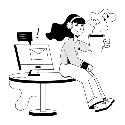 Trendy Work Break 25431821 Vector Art At Vecteezy