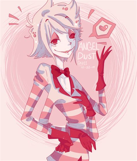 Fanart Angel Dust Collection Angeldust Hazbin Hotel Fanart Mdok