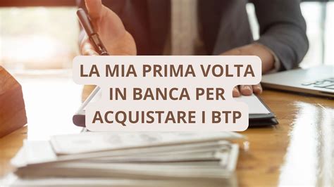 La Mia Prima Volta Che Acquistai I Btp Italia Rino Economicamente