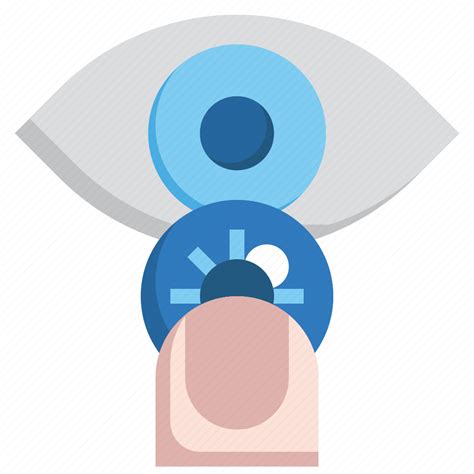 Putting Insert Optical Eye Contact Lens Icon Download On Iconfinder