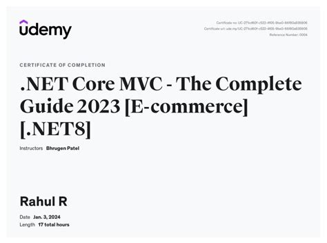 Udemy Course Onnet Core Mvc Rahul R Posted On The Topic Linkedin