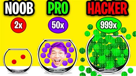 NOOB Vs PRO Vs HACKER In SPLIT BALLS D ALL LEVELS YouTube