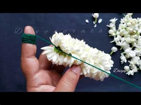 How To Tie Jasmine Flowers In Easy Way Different Method To String