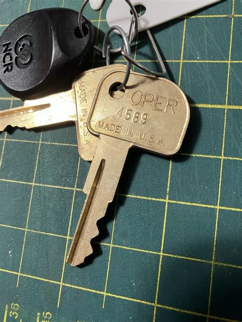 Ncr Cash Drawer Keys Supervisor And Operator 2171 2181 Master Key Ebay