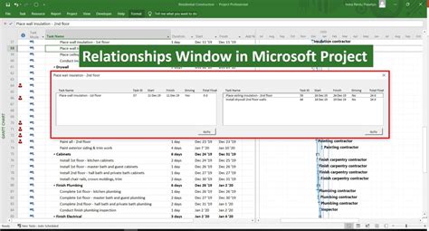 Enable P6 Relationships Window In Microsoft Project And Track