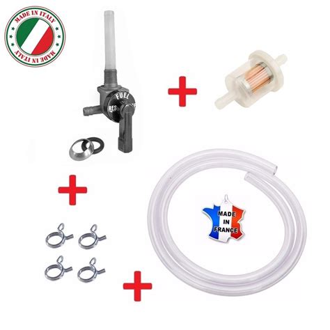 KIT ESSENCE MBK ROBINET MOTOBECANE COLLIER TUBE DURITE FILTRE A CARBURANT MOTO