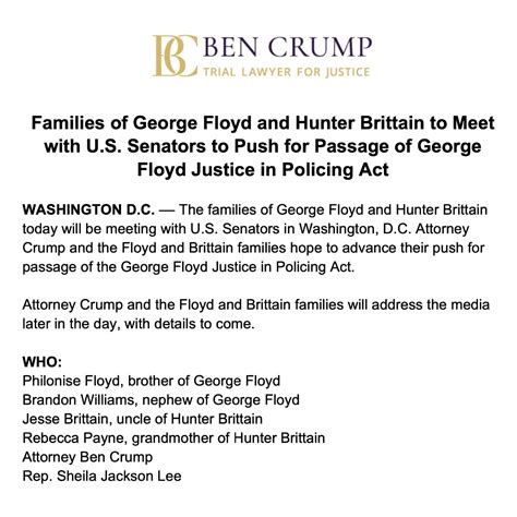 Ben Crump Law Pllc On Twitter Media Alert Attorneycrump And The