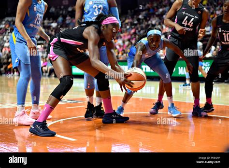August 2018 Connecticut Forward Chiney Ogwumike Grabs A Loose Ball