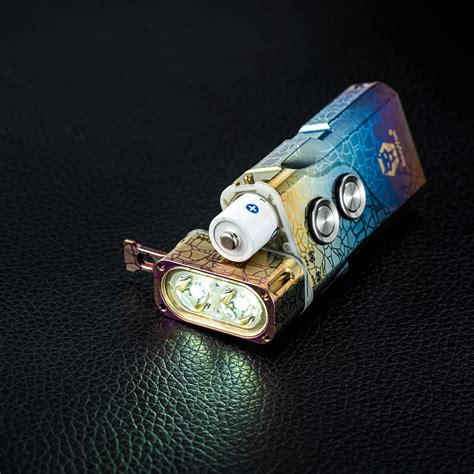 Rovyvon Limited Edition Angel Eyes E11 Titanium Keychain Flashlight
