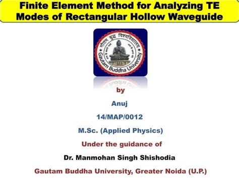 Finite Element Method For Waveguide Ppt