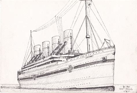 Rms Titanic Drawing