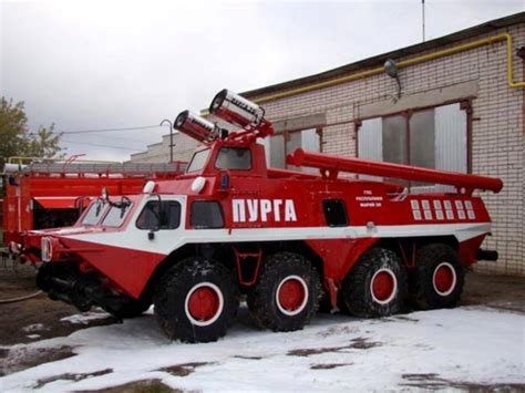 Large Red Fire Tank for Emergency Vehicles