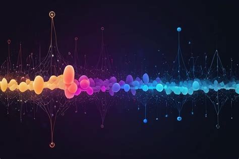 Cyber Big Data Flow Particles Bokeh Digital Neural Network Concept of AI Artificial | Premium AI ...