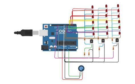 Circuit Design Funky Robo Tinkercad