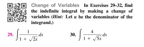Solved Change Of Variables In Exercises Find The Chegg