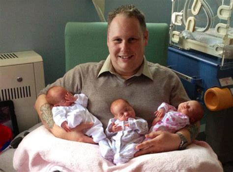 Happy To Arrive British Couple Welcome Rare Identical Triplets Into