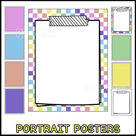 Bright And Simple Classroom Posters Editable Confetti And Creativity