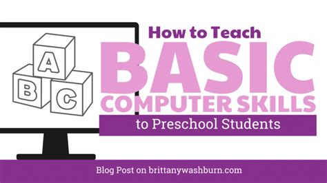 How To Teach Basic Computer Skills To Preschool Students