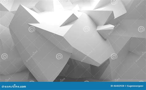 Moving Abstract 3d White Poligonal Background Stock Footage Video Of Chaos Architectural