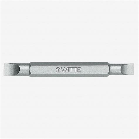 Witte Pro Double Ended Slotted Bit 0 8 X 5 5 1 0 X 6 0 X 60mm