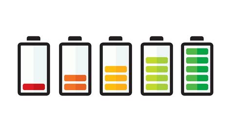 Battery With Colorful Charge Level Vector Illustration 11514749 Vector Art At Vecteezy