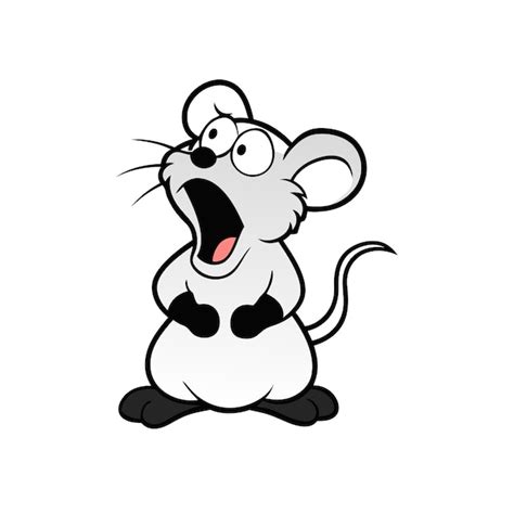 Premium Vector Cotton Rat Mouse Screams Icon Vector
