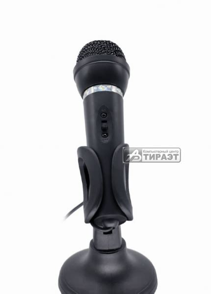 Микрофон настольный (MIC-D-04) подставка, выключатель, 20Hz-20kHz, 3 ...