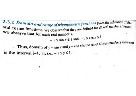 SOLUTION Domain And Range Of Trigonometric Functions Studypool