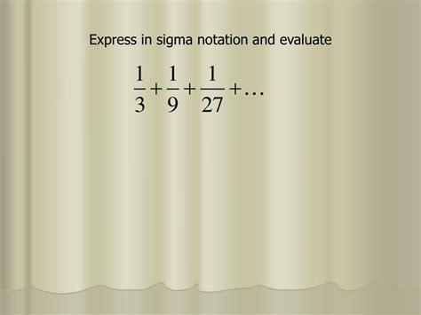 PPT Sigma Notation PowerPoint Presentation Free Download ID