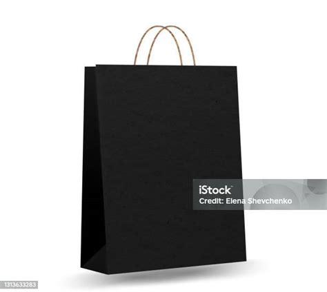 Mockup Tas Belanja Paket Kertas Diisolasi Pada Latar Belakang Putih