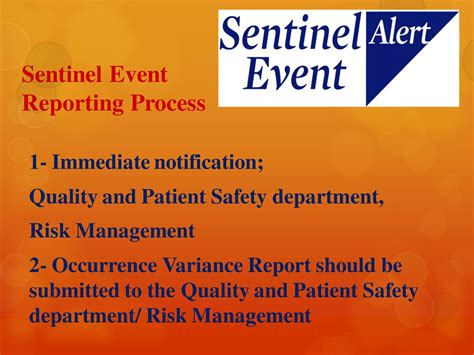 Occurrence Variance Report And Sentinel Event Reporting System Pdf
