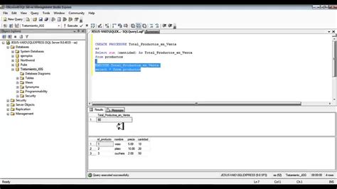 Procedimiento Almacenado Sin Parámetros Sql Server 2005 Youtube