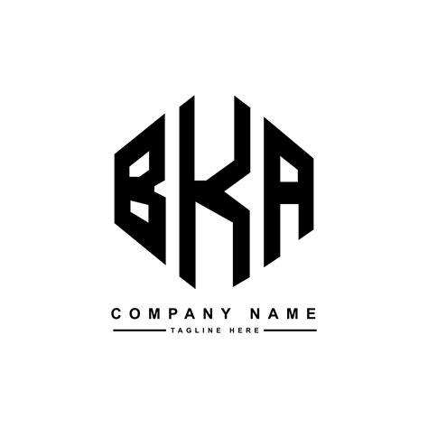 Bka Letter Logo Design With Polygon Shape Bka Polygon And Cube Shape