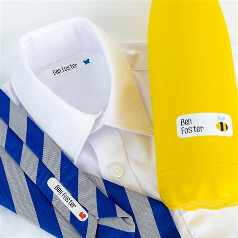 White Insects Name Labels School Name Labels Stickerscape