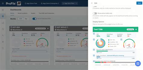 How To Edit Molds Dashboard Stats Progressive Components Profile