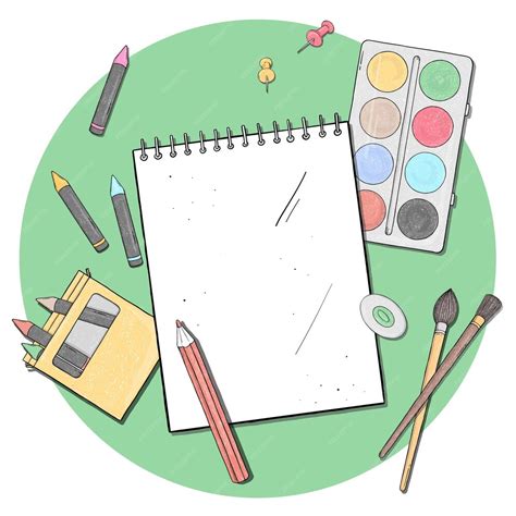 학교 문구와 텍스트를 위한 장소가 있는 손으로 그린 포스터 프리미엄 벡터