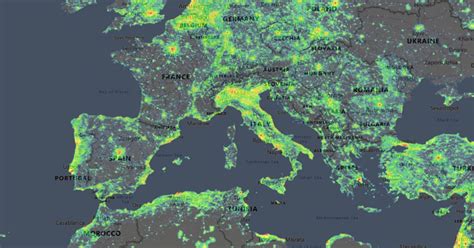 Light Pollution Map Geoacademy Portal