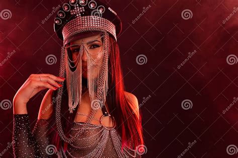 Hot Dancer Woman Portrait Of Tdj Girl At The Night Club Party Mixtape Or Music Album Cover
