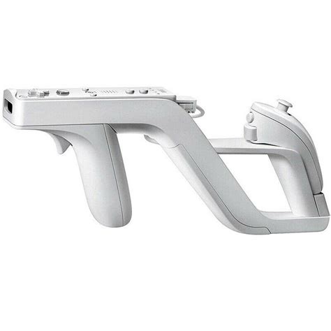 2x White Zapper Gun For Nintendo Wii Remote Controller Call Of Duty