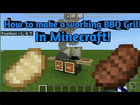 Minecraft How To Make A Working Bbq Grill Youtube